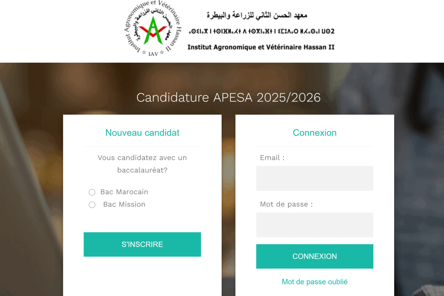 Concours APESA 2025-2026 : Ouverture des préinscriptions à l’Institut Agronomique et Vétérinaire ...