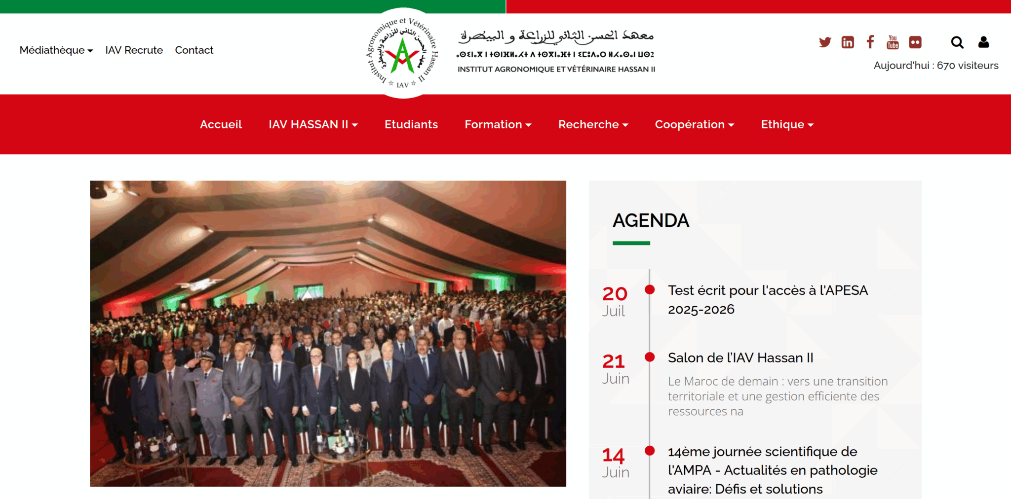 Concours APESA 2025-2026 : Ouverture des préinscriptions à l’Institut Agronomique et Vétérinaire ...